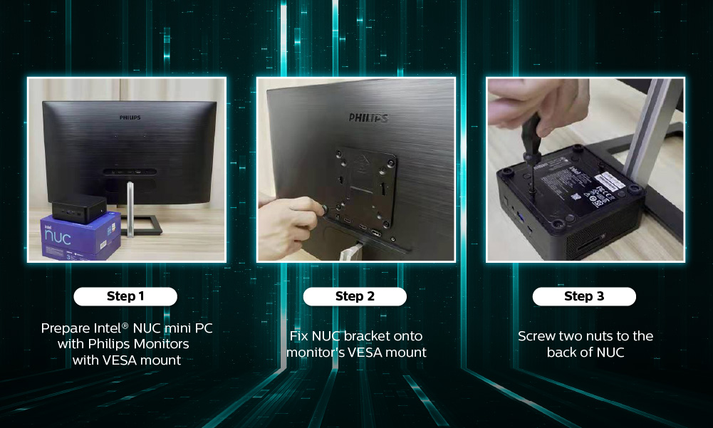 Easy Self Installation Of Philips Monitors With Nuc Mini Pc Philips